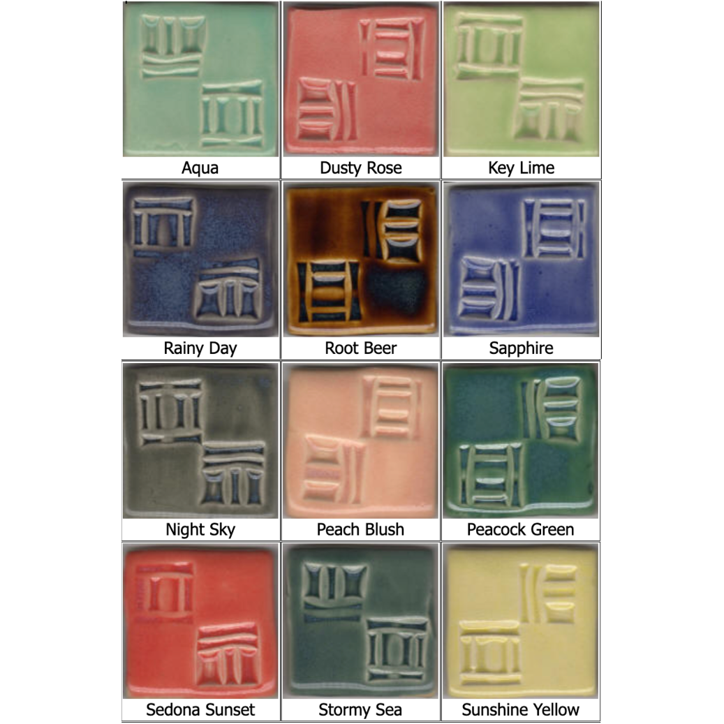 Colored Celadons Sample Set 4oz – Rocky Mountain Clay Store